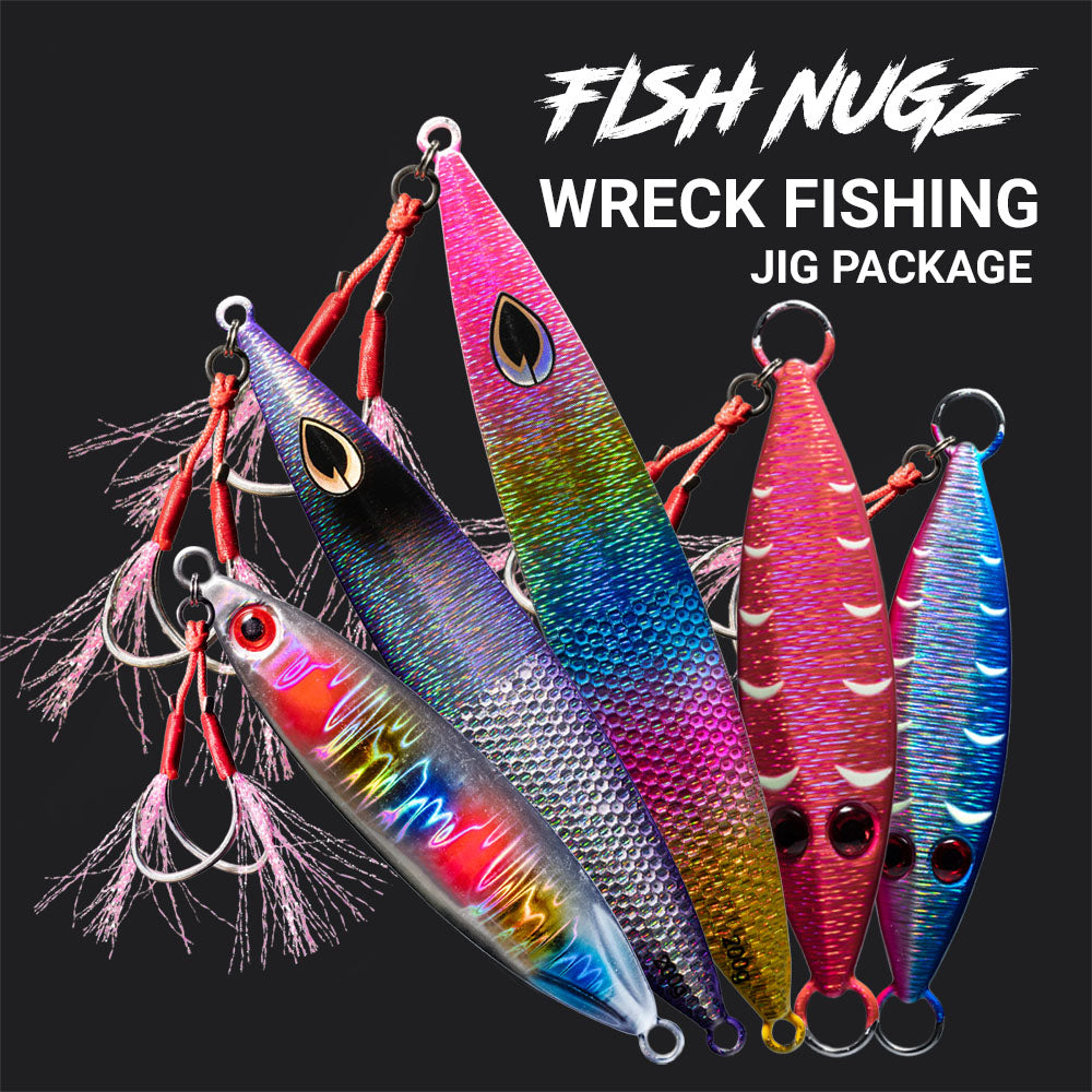 Fish Nugz Inshore Reef Jig Package - Starter Jig Fishing Bundle – Wild ...