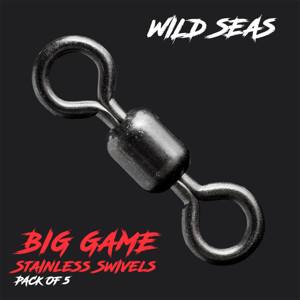 Wild Seas Big Game Stainless Swivels - For Shark, Tuna, Skate and more ...