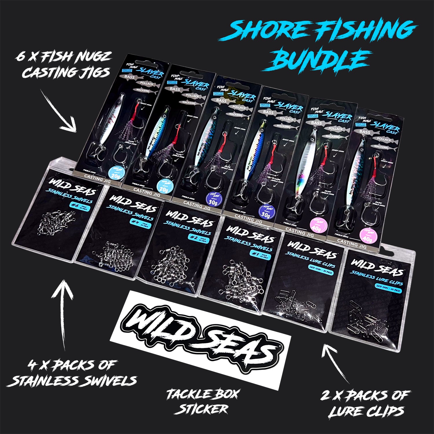 Wild Seas Shore Fishing Gift Set - Ideal Present For An Angler! – Wild ...